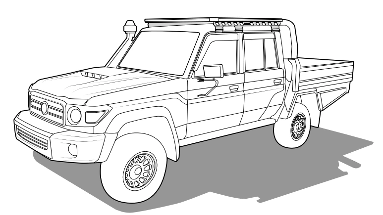 79 Series Landcruiser Drawing